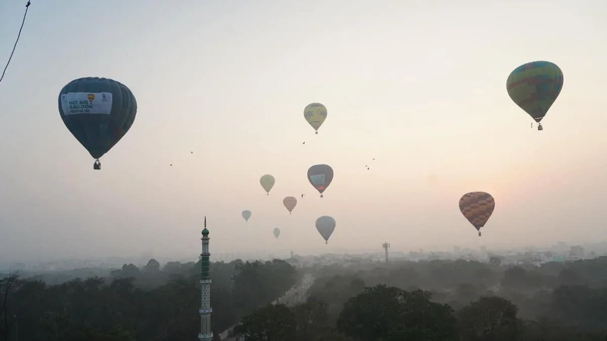 Hyderbad: Hot Air Balloon festival kicks off near Golconda Fort